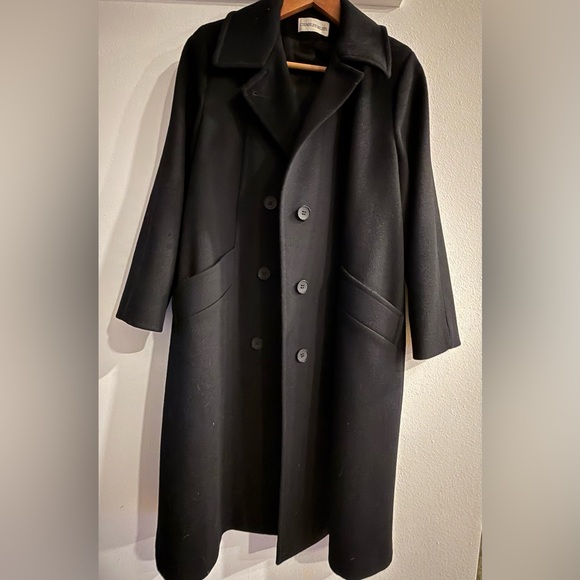 Charles Klein | Jackets & Coats | Charles Klein 0 Black Wool Coat ...